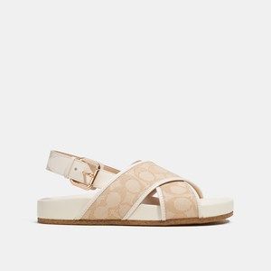Coach | Shoes | Nwt Coach Outlet Adora Sandal In Signature Jacquard ...